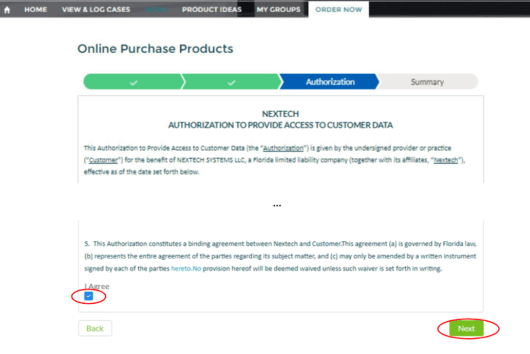 Nextech (Select and PracticePlus) API Activation Instructions