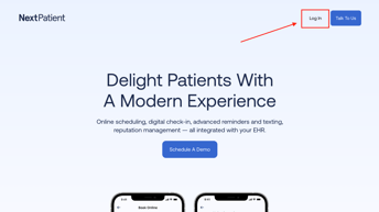 How to log into your NextPatient account for the first time